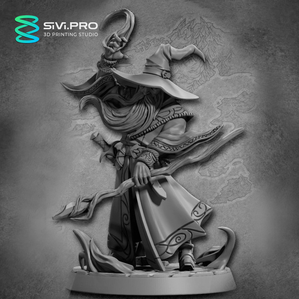 Миниатюра для настольной игры DnD Волшебник (Magician), масштаб 32 мм (1:56) - купить с ...