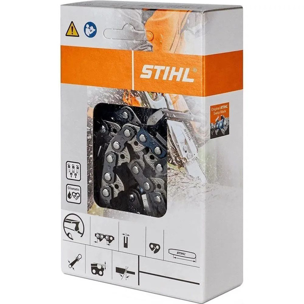 Цепь для бензопилы STIHL 55 звеньев, 1.3мм, шаг 3/8 / Цепь для пилы ...