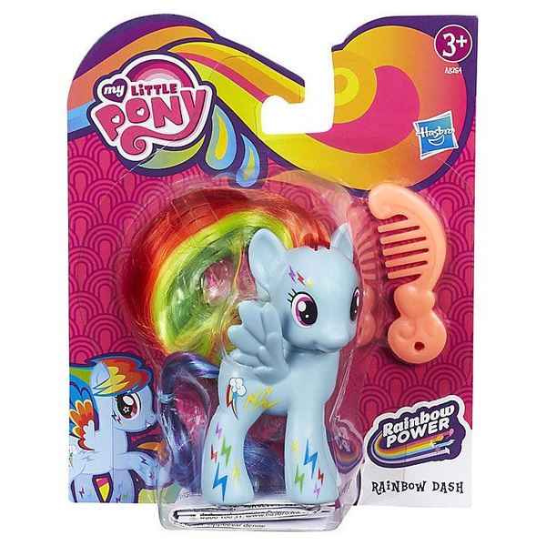 Фигурка мой маленький пони, 8 см, Радуга Дэш (Rainbow Dash pony) серия ...