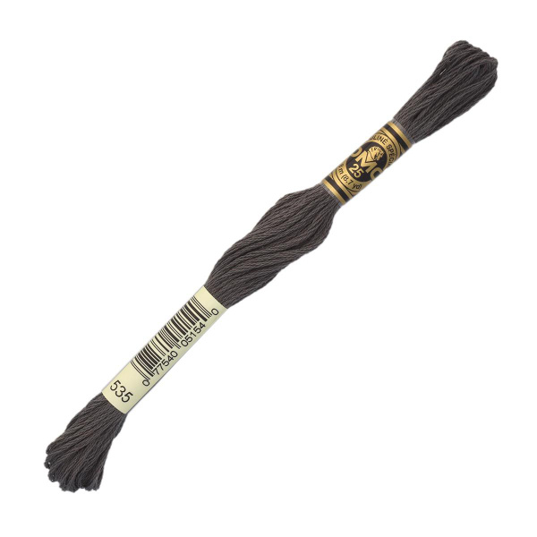 Мулине ДМС нитки для вышивания DMC, 8 м, 1 шт, цвет 535 - купить с ...