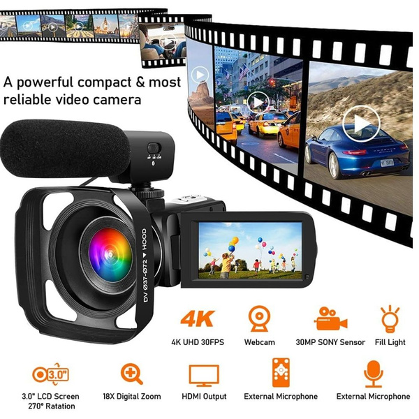 Видеокамера HD4KS-56M（Стандартный черный + широкоугольный объектив 1x ...