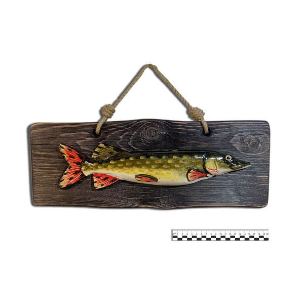 Украшение подвесное интерьерное Настенная статуэтка щуки исп 10 купить по доступным ценам в