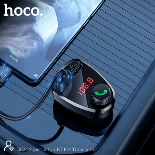 hoco FM-трансмиттер DE24 купить на OZON по низкой цене (1439415978)