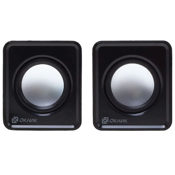 Колонки 2.0 Oklick OK-331 (OK-331) черные - 6 Вт, питание - USB порт купить на OZON по низкой ...