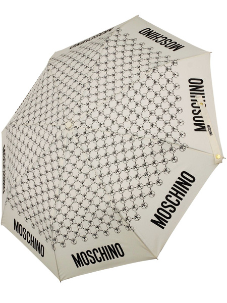 Зонт Moschino, Полный автомат, 3 сложения, бежевый купить по низкой ...