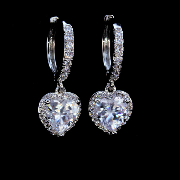 Blur Jewelry Серьги подвески классичесские с камнями "Хрустальное ...