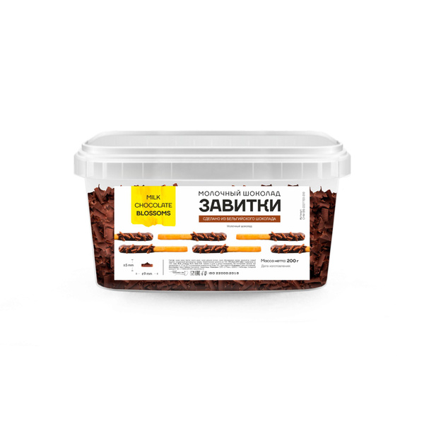 Шоколадная стружка молочная Blossoms Milk MoNa Lisa 0,2 кг - купить с ...