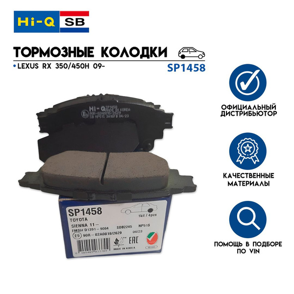 Колодки тормозные Sangsin Brake SP1458 Задние - купить по низким ценам ...