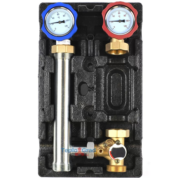 Насосная группа быстрого монтажа NG-МK-0101 TIM Zeissler с трехходовым смесительным клапаном ...