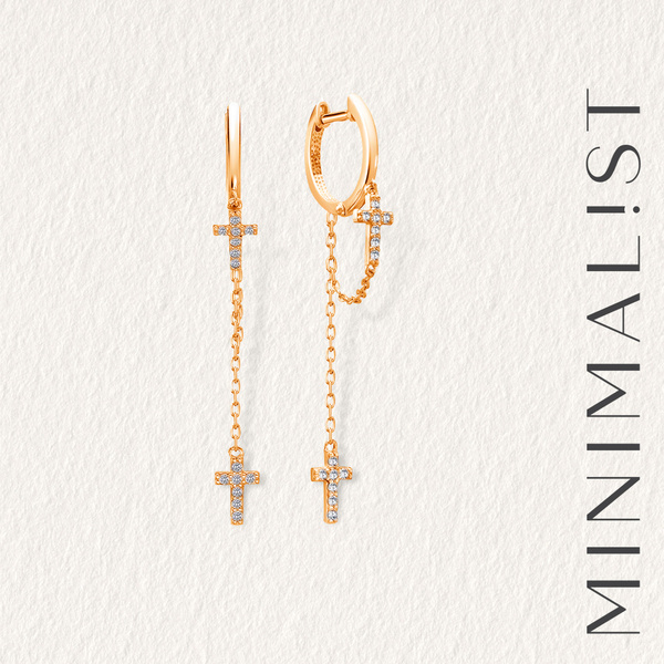 Minimal!st Серьги ювелирные Серебро позолоченное 925 пробы - купить с доставкой по выгодным ...