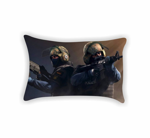 Подушка GOODbrelok Counter-Strike, CS GO, Контр Страйк №9 29x40 - купить по низкой цене в ...