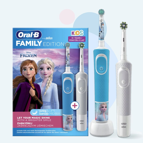 Набор электрических зубных щеток Oral-B Family Edition Vitality White ...