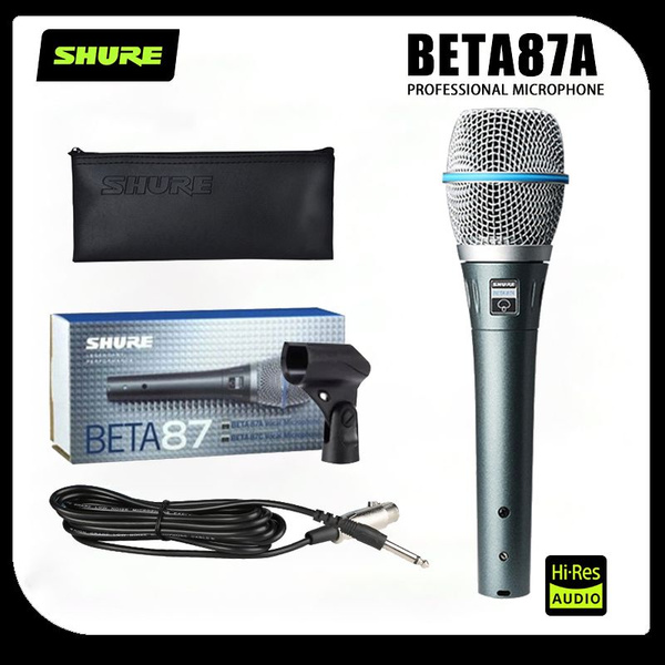 Микрофон для живого вокала Shure BETA87A Профессиональный емкостный ...