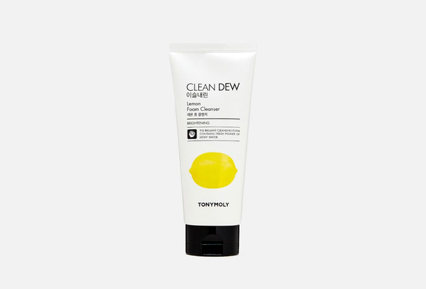 Пенка для умывания Tony Moly, Clean Dew Lemon Foam Cleanser 180 мл ...