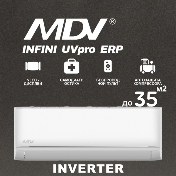 Сплит-система MDV INFINI UVpro ERP INVERTER MDSAL-12HRFN8 / MDOAG ...