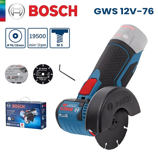 Характеристики Беспроводная угловая шлифовальная машина Bosch GWS 12V ...