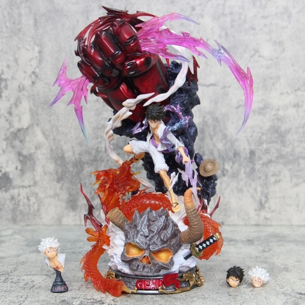 фигурка аниме (One Piece Anime Gear 5 Nika Luffy Figures Sun God Luffy ...