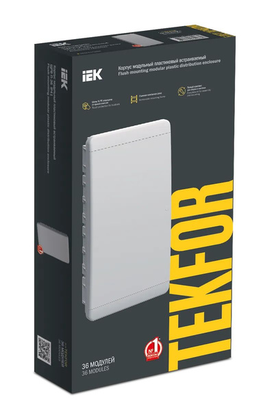 TEKFOR Корпус пластиковый ЩРВ-П-36 IP41 белая дверь IEK - купить по выгодной цене в интернет ...