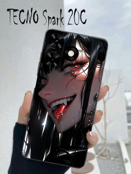 Чехол на Tecno Spark 20c аниме девочка купить с доставкой по выгодным ценам в интернет