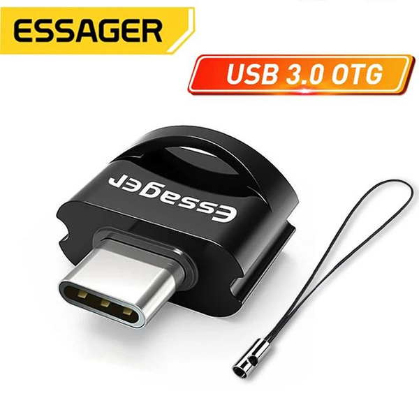 Адаптер Essager Type C to USB 3.0 OTG - купить с доставкой по выгодным ...