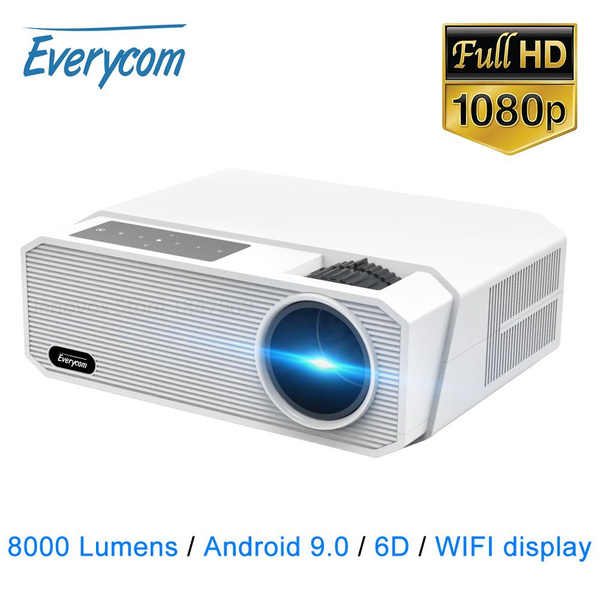 Everycom Проектор HQ9A, 1LCD, белый купить на OZON по низкой цене (1645383421)