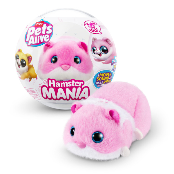 Интерактивная игрушка хомяк ZURU PETS ALIVE Hamstermania, 9543 купить ...