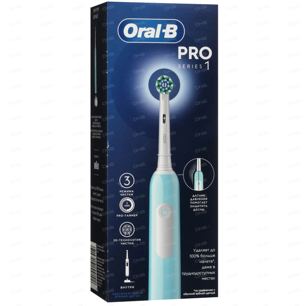Зубная щетка электрическая Oral-B Cross Action Pro 1 500/D305.513.3 голубой купить на OZON по ...