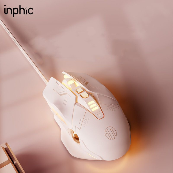 Мышь проводная INPHIC Мышь-INPHIC-PW5 PW5, бежевый - купить по выгодной цене в интернет-магазине ...