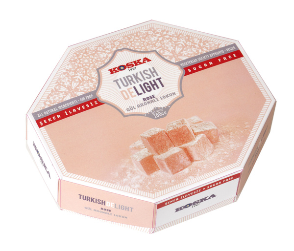 KOSKA Рахат лукум 160 гр без сахара с ароматом розы (DIYABETIK LOKUM ...