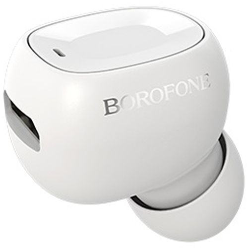 Bluetooth-гарнитура, беспроводная моно гарнитура Borofone BC28 Shiny Mini White микрофон с ...