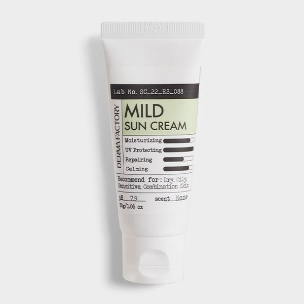 Derma Factory Мягкий солнцезащитный крем - Mild sun cream SPF 50+, 30мл ...