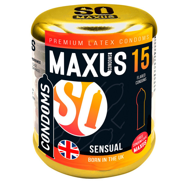 Презервативы гладкие MAXUS Sensual №15 в большом кейсе - купить с доставкой по выгодным ценам в ...