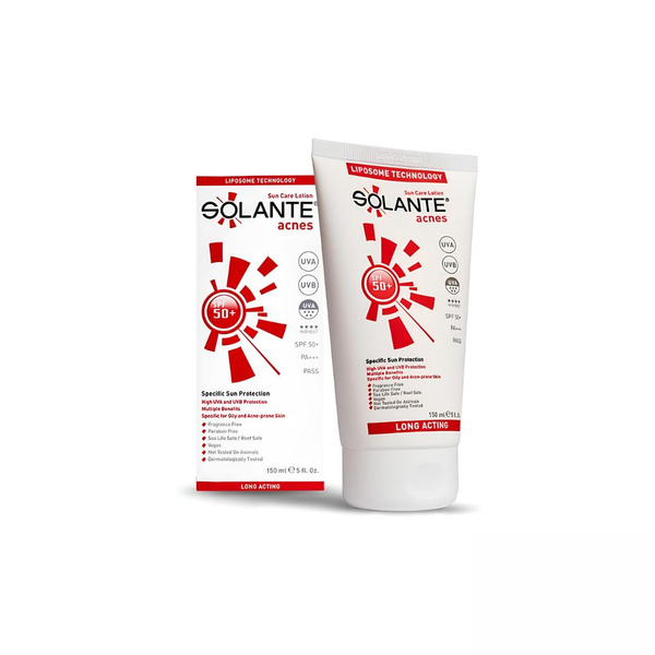 Solante Sun Lotion Acnes против прыщей SPF 50+ Фактор 150 мл - купить с ...