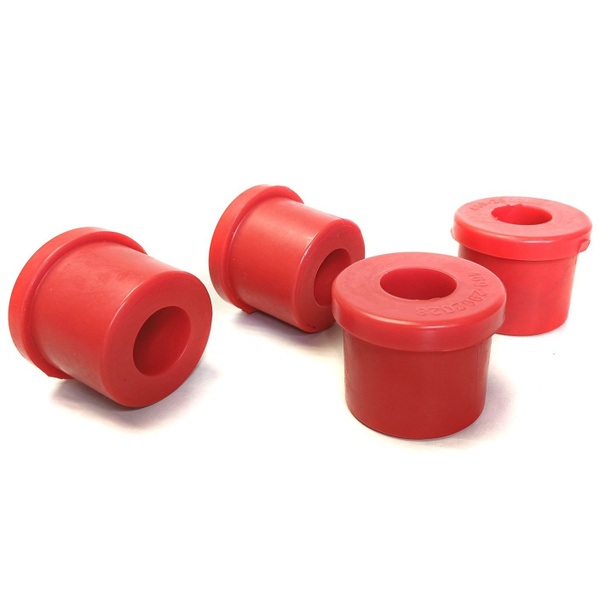 Втулка рессоры ГАЗ-2410,-3102,-31029,-3110,-31105 полиуретан (Тв.65) красная redBTR, комплект 4 ...