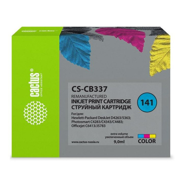 Расходник для печати Cactus x CS-CB337, Голубой (cyan), Пурпурный ...