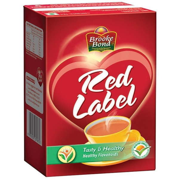Индийский чёрный чай Ред Лейбл Брук Бонд Red Label Brooke Bond 250 гр ...