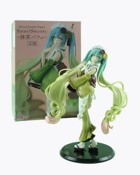 Аниме Фигурка Hatsune Miku Matcha Parfait 20 см - купить с доставкой по ...