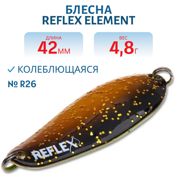 Колеблющаяся Блесна Iam REFLEX ELEMENT, 1 шт - купить по низким ценам в интернет-магазине OZON ...