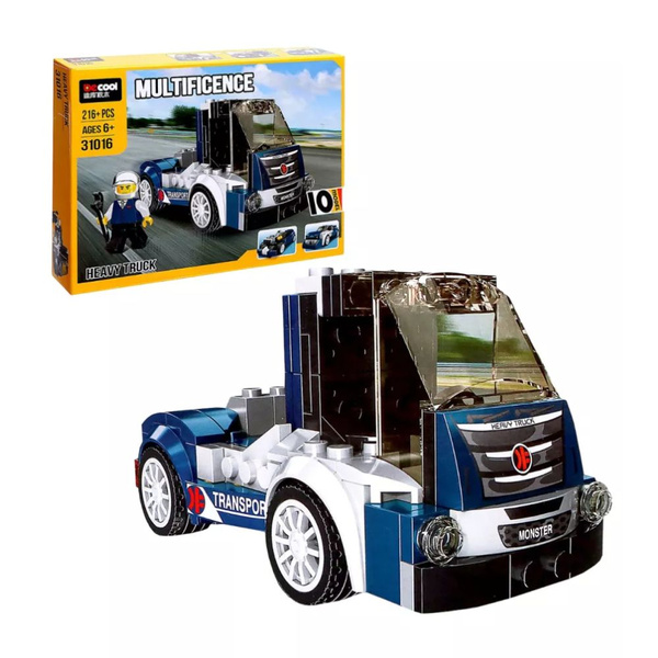 Конструктор Decool Грузовик 31016, 216 деталей 10в1 - купить с доставкой по выгодным ценам в ...