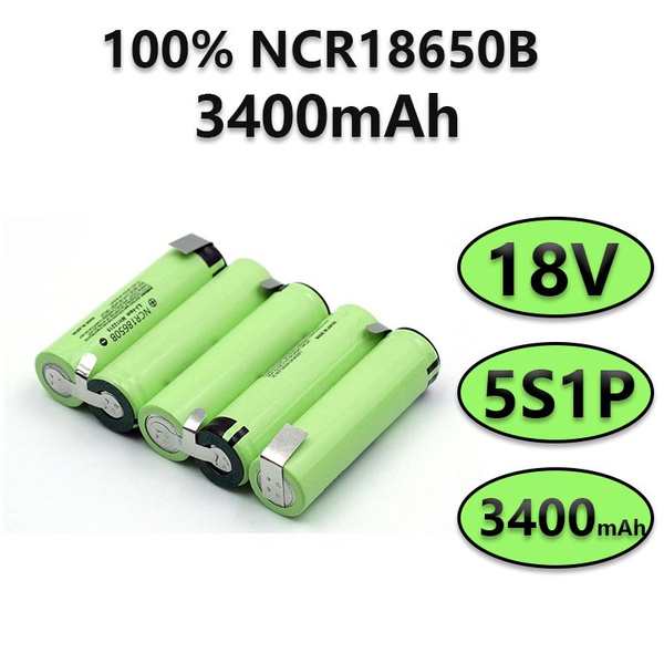 Аккумуляторная батарейка 18650, 5S1P, 18 В, 3400 мАч, DIY Сварка ...