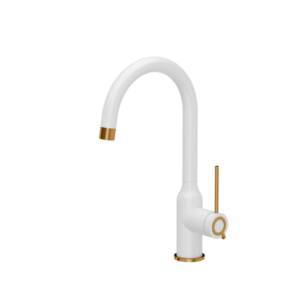 Смеситель Quadron Мат Белоснежки смесителя кухни стальной / медный нано ...