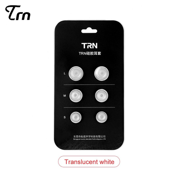Ушные вкладыши TRN, 3 пары (6 шт.), Силиконовые амбушюры размера L /M /S, сменные вкладыши для ...