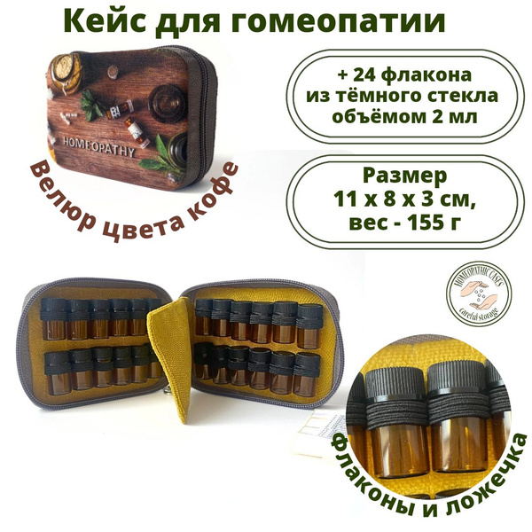Аптечка гомеопатическая, пенал, таблетница Homeopathic_cases для ...