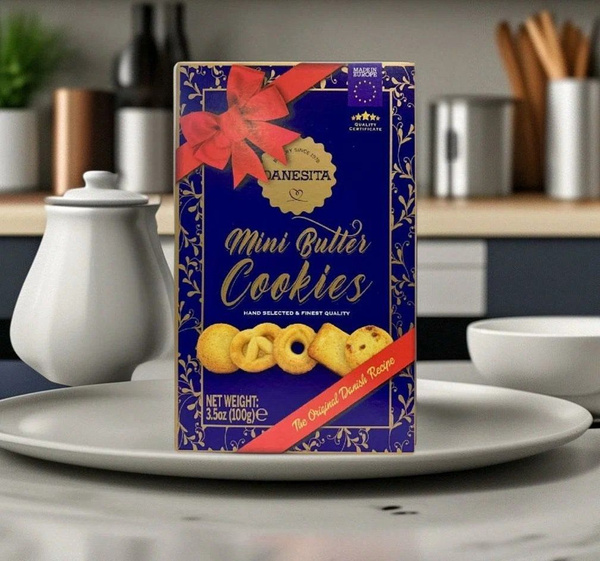 Печенье DANESITA Mini Butter Cookies / Сливочное мини Ассорти 100г ...