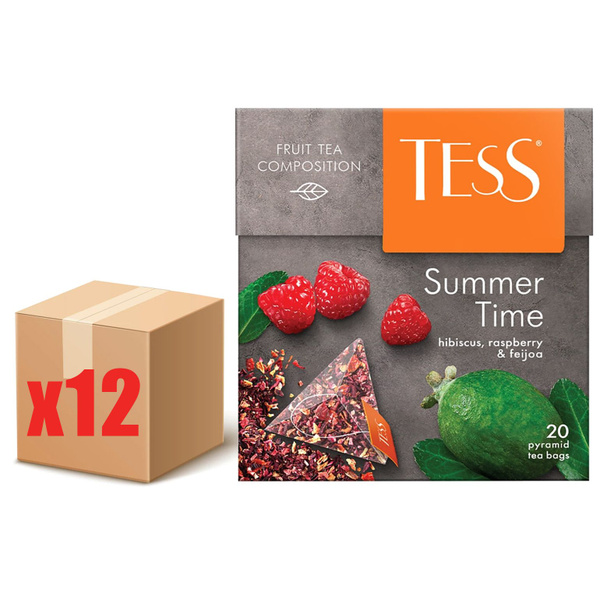 Чайный напиток Tess Summer Time, 12шт по 20 пирамидок. Гибискус с ...