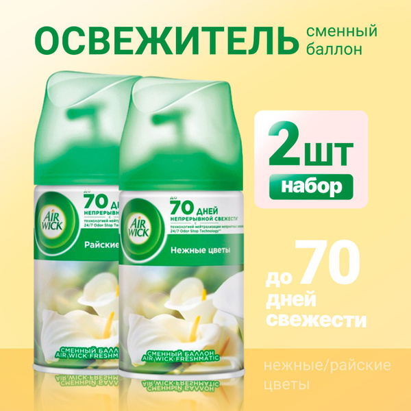 AIRWICK Сменный баллон к автоматическому освежителю воздуха: Нежные ...