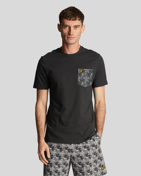 Футболка Lyle & Scott, размер 48, цвет темно-серый, 100% хлопок ...