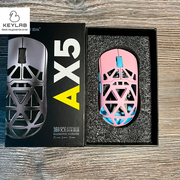 Игровая мышь беспроводная MCHOSE AX5 pro max, розовый - купить по ...