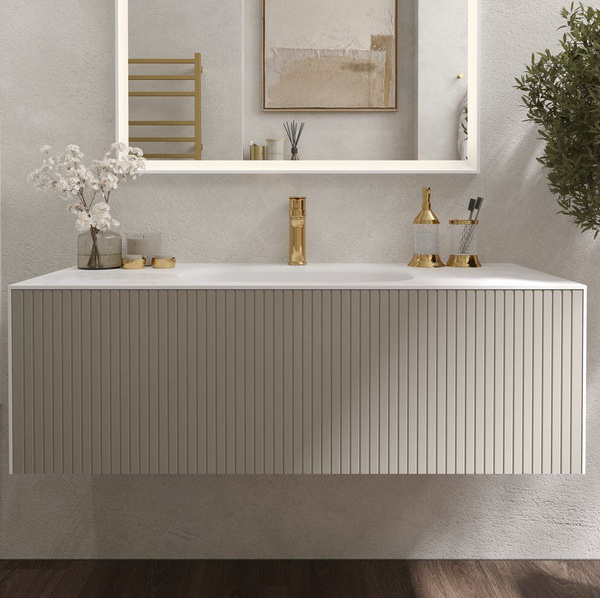 Тумба с раковиной STWORKI Олланд 120 бежево-серая купить на OZON по низкой цене (1587101923)