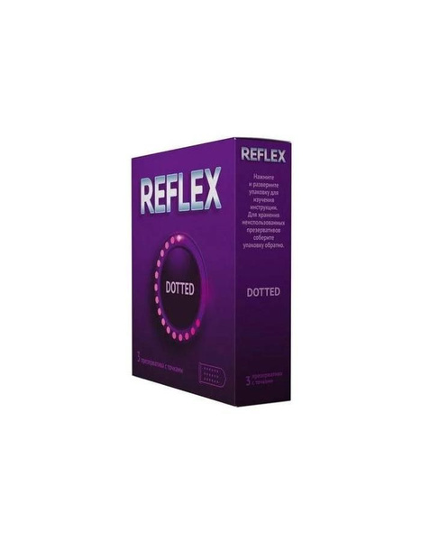 Reflex Dotted презервативы в смазке с точками х3 - купить с доставкой ...
